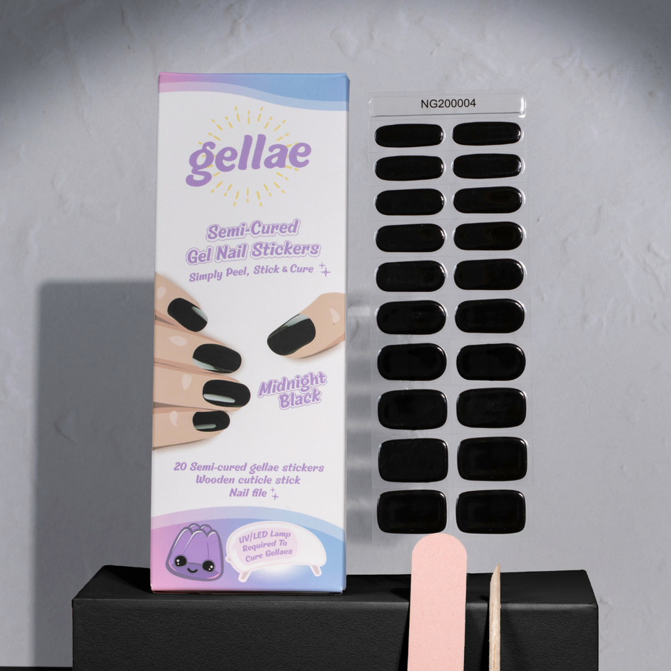 Solid Collection DIY Semicured Gel Nail Sticker Kit | Gellae – Gellae