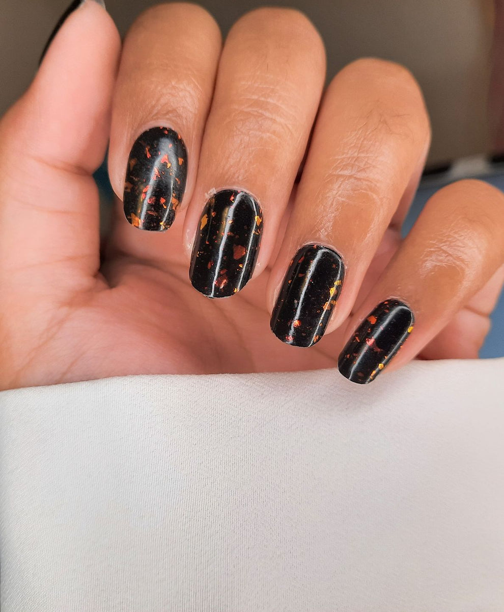 Embers By Night (Speckled) DIY Semicured Gel Nail Sticker Kit | Gellae ...